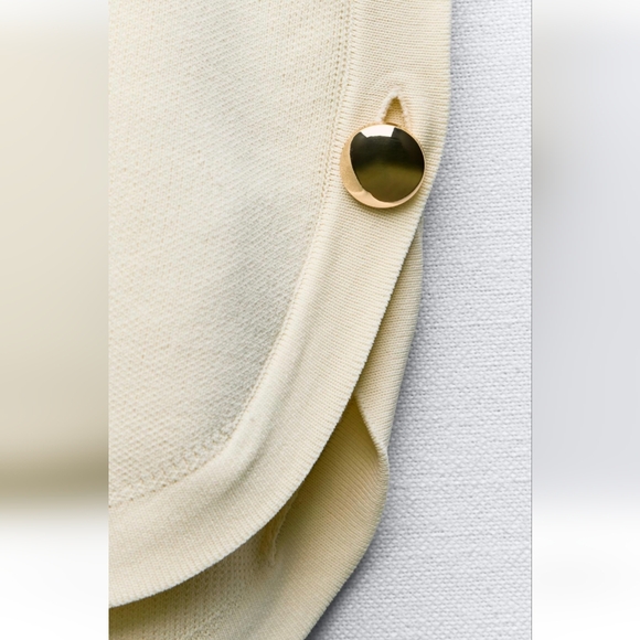 Zara | Jackets & Coats | Zara Side Button Knit Vest | Poshmark